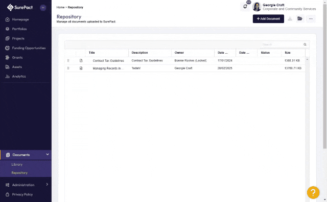 Managing Documents in SurePact